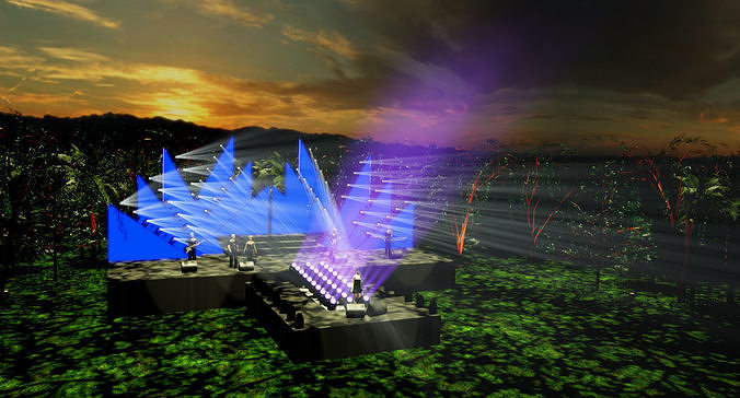 3d stage design 3D model 3D printable | CGTrader