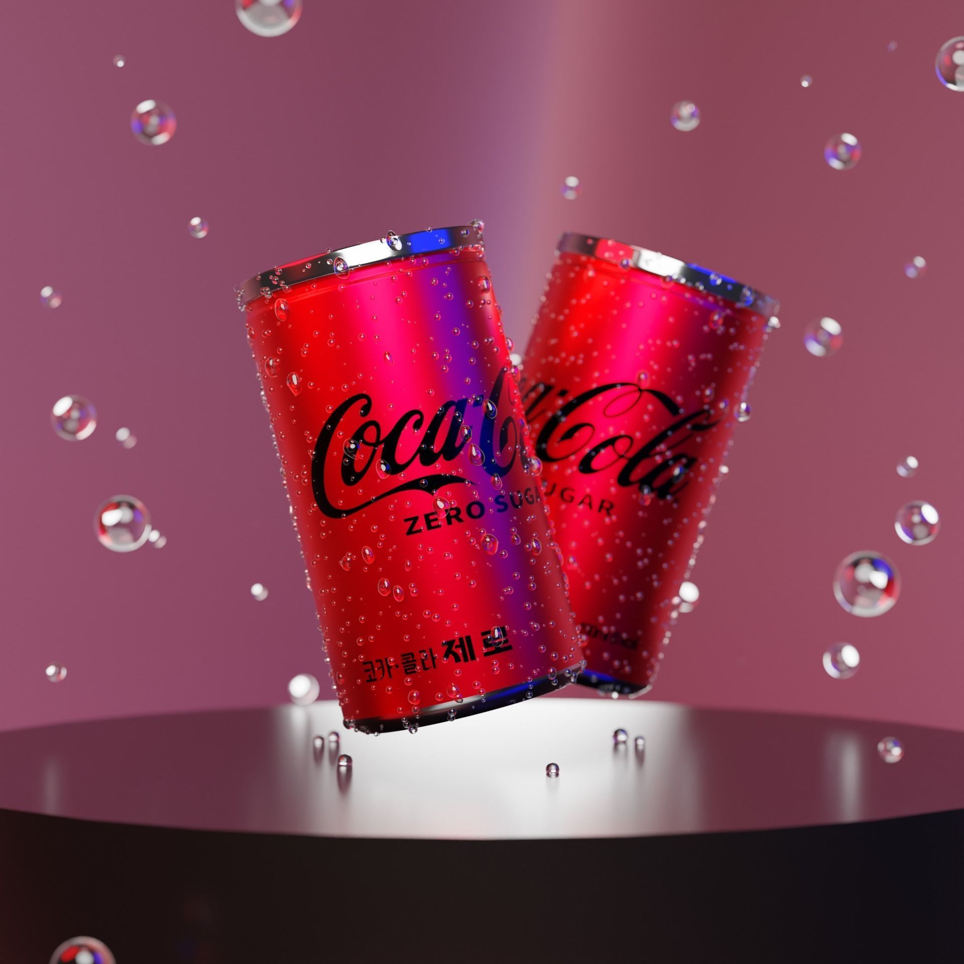 Coca-cola zero Korean ver 3D model | CGTrader