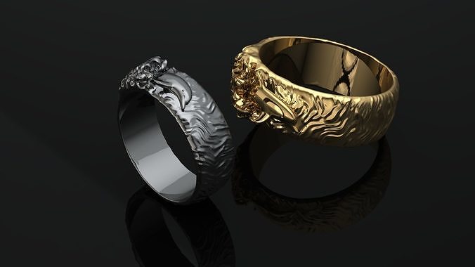 Dolphin Rings 3D model 3D printable | CGTrader