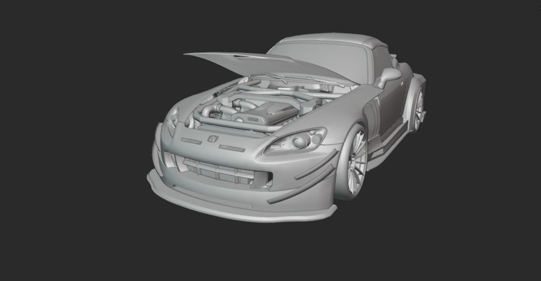 Custom creation S2000 Aero body kit 3D model | CGTrader