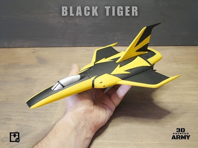 Cosmo Black Tiger - Space battleship Yamato - STL files 3D model 3D ...