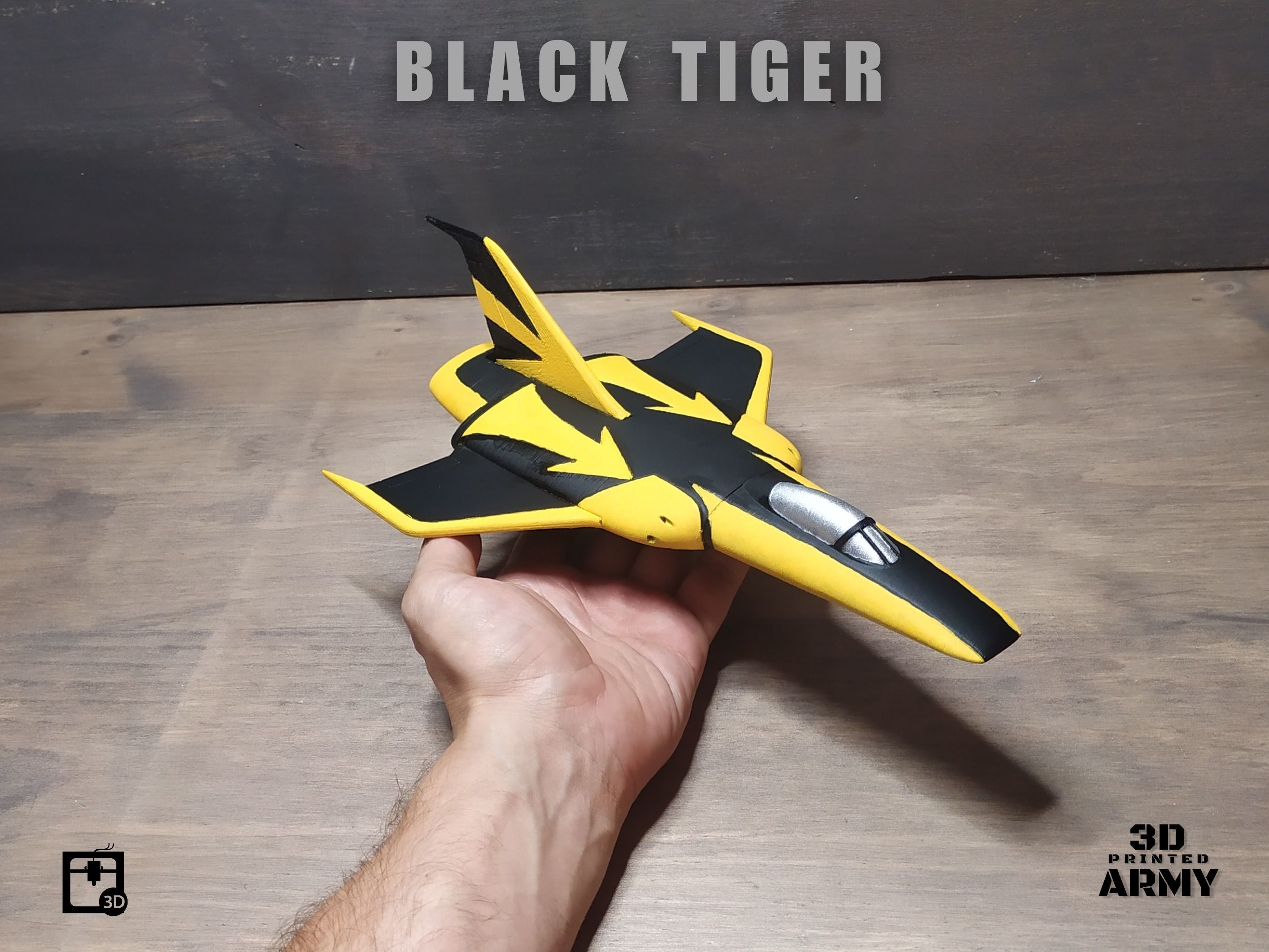 Cosmo Black Tiger - Space battleship Yamato - STL files 3D model 3D ...
