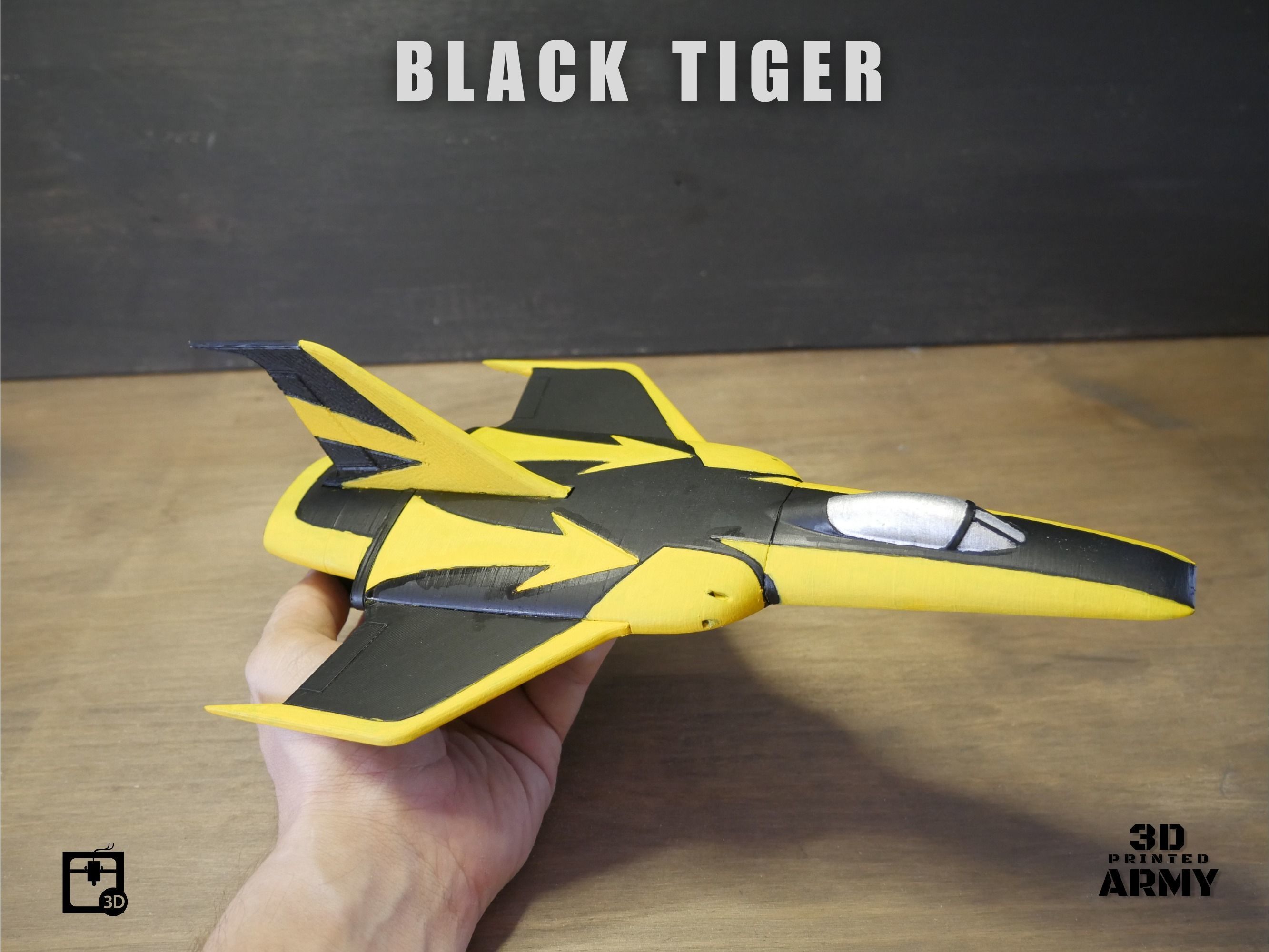 Cosmo Black Tiger - Space battleship Yamato - STL files 3D model 3D ...