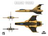 Cosmo Black Tiger - Space battleship Yamato - STL files 3D model 3D ...