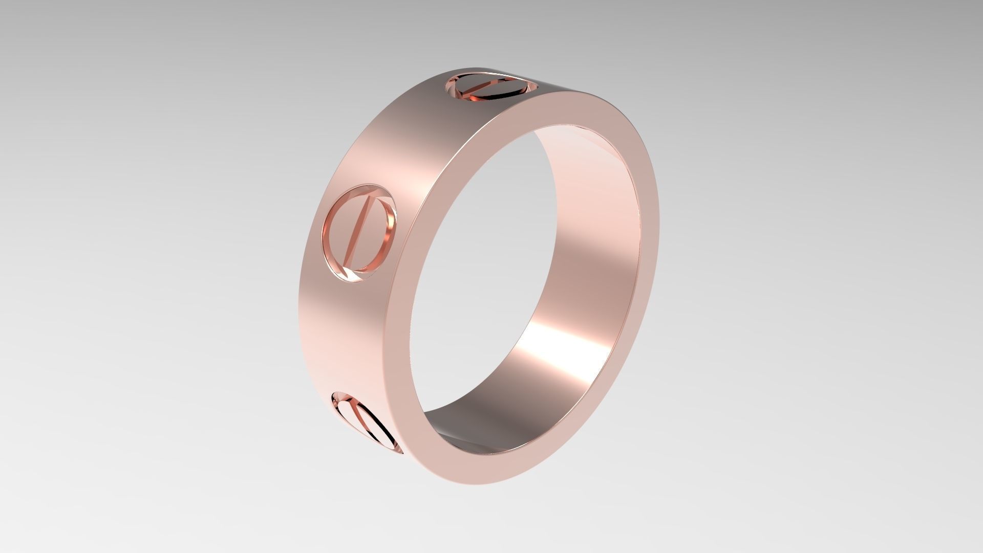 Screw Wedding Ring USA 6 75 3D model 3D printable | CGTrader