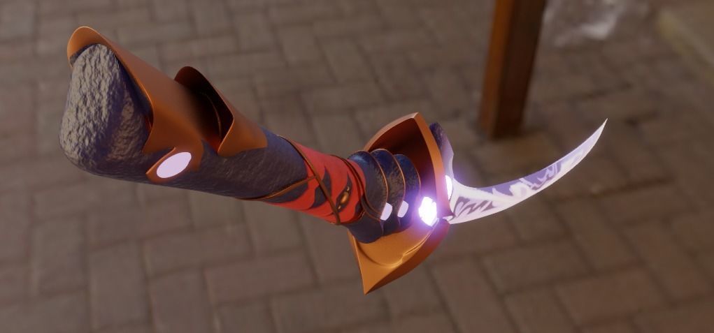 Genshin Impact - Musou no Hitotachi - Raiden Sword Blender3D 3D model ...