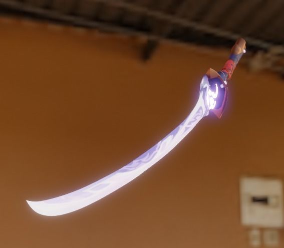 Genshin Impact - Musou no Hitotachi - Raiden Sword Blender3D 3D model ...