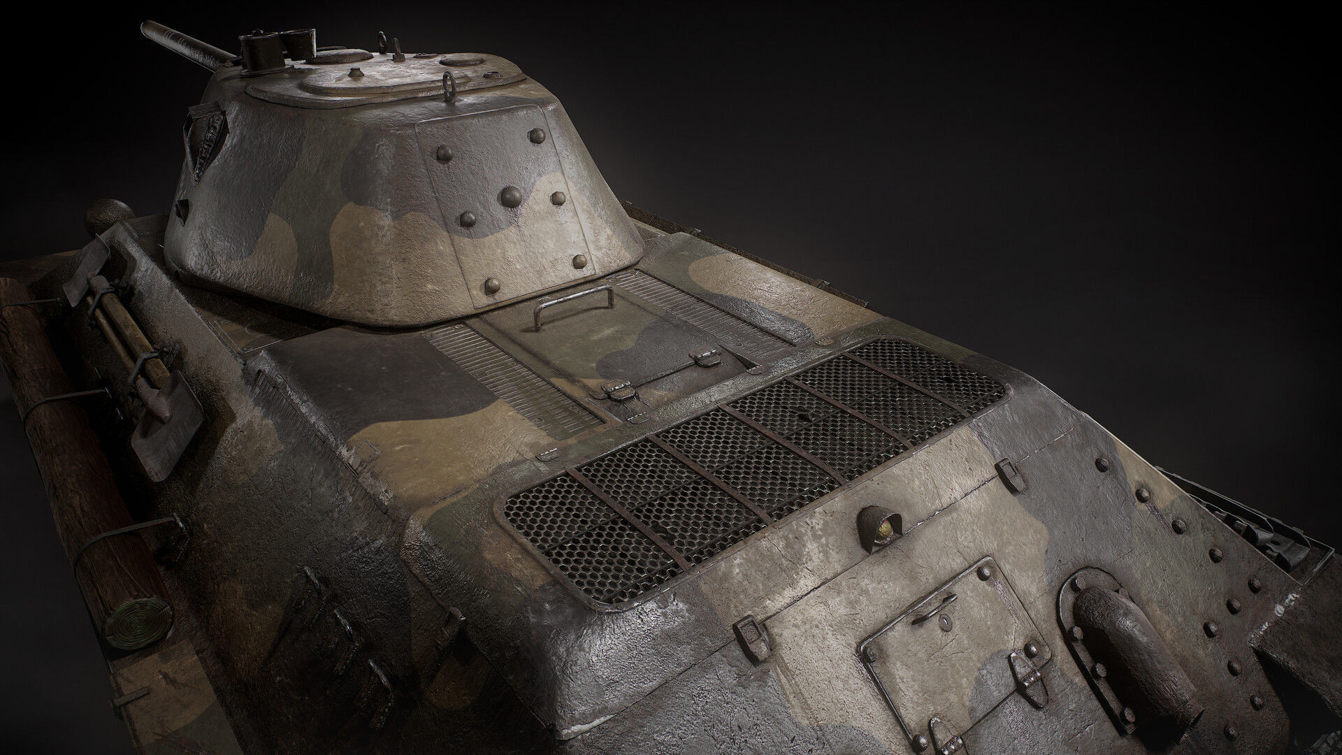 3D model T34-57 1941 Soviet Tank VR / AR / low-poly | CGTrader