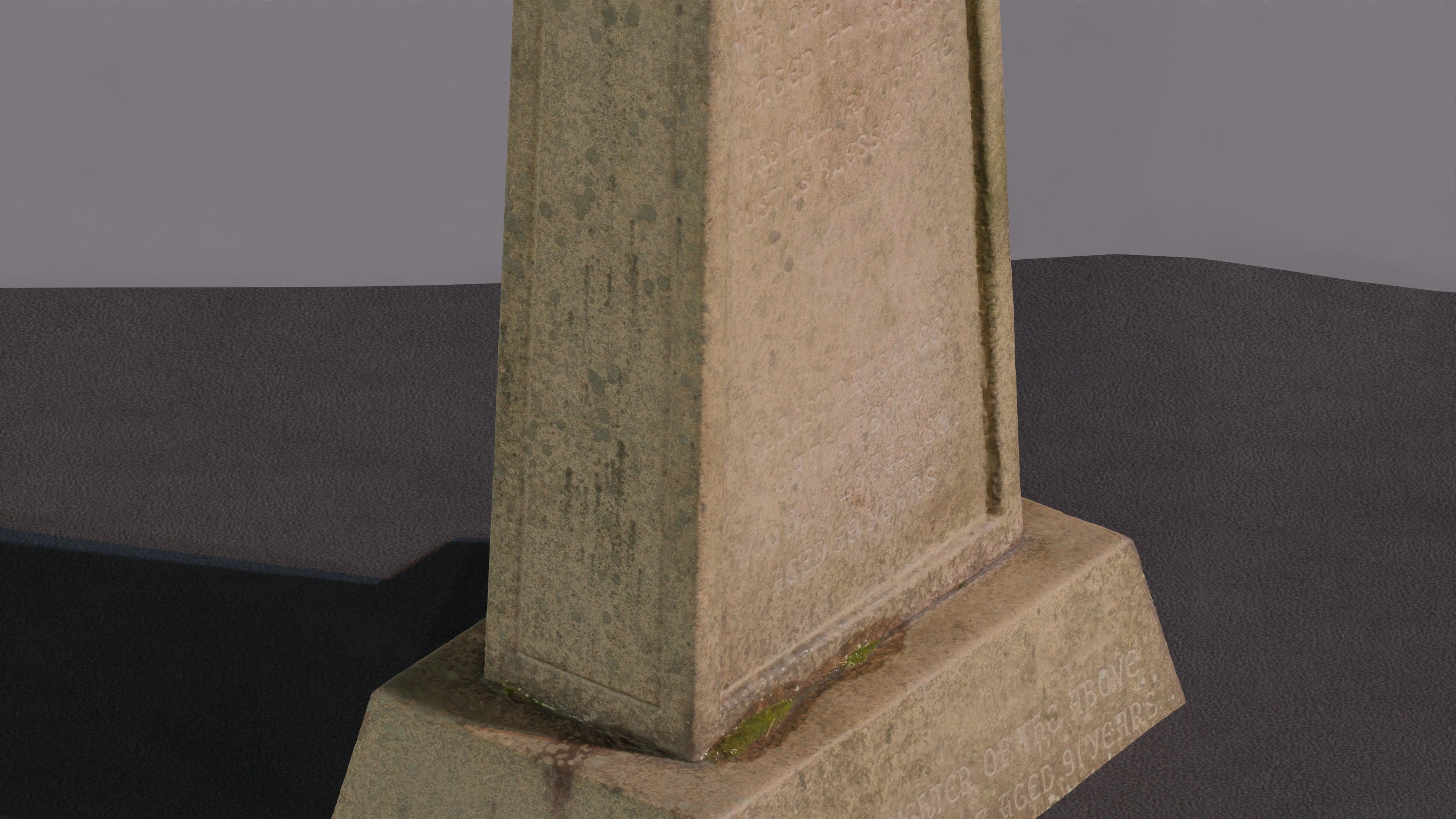 3D model Photogrammetry Model of a Celtic Cross Gravestone VR / AR ...