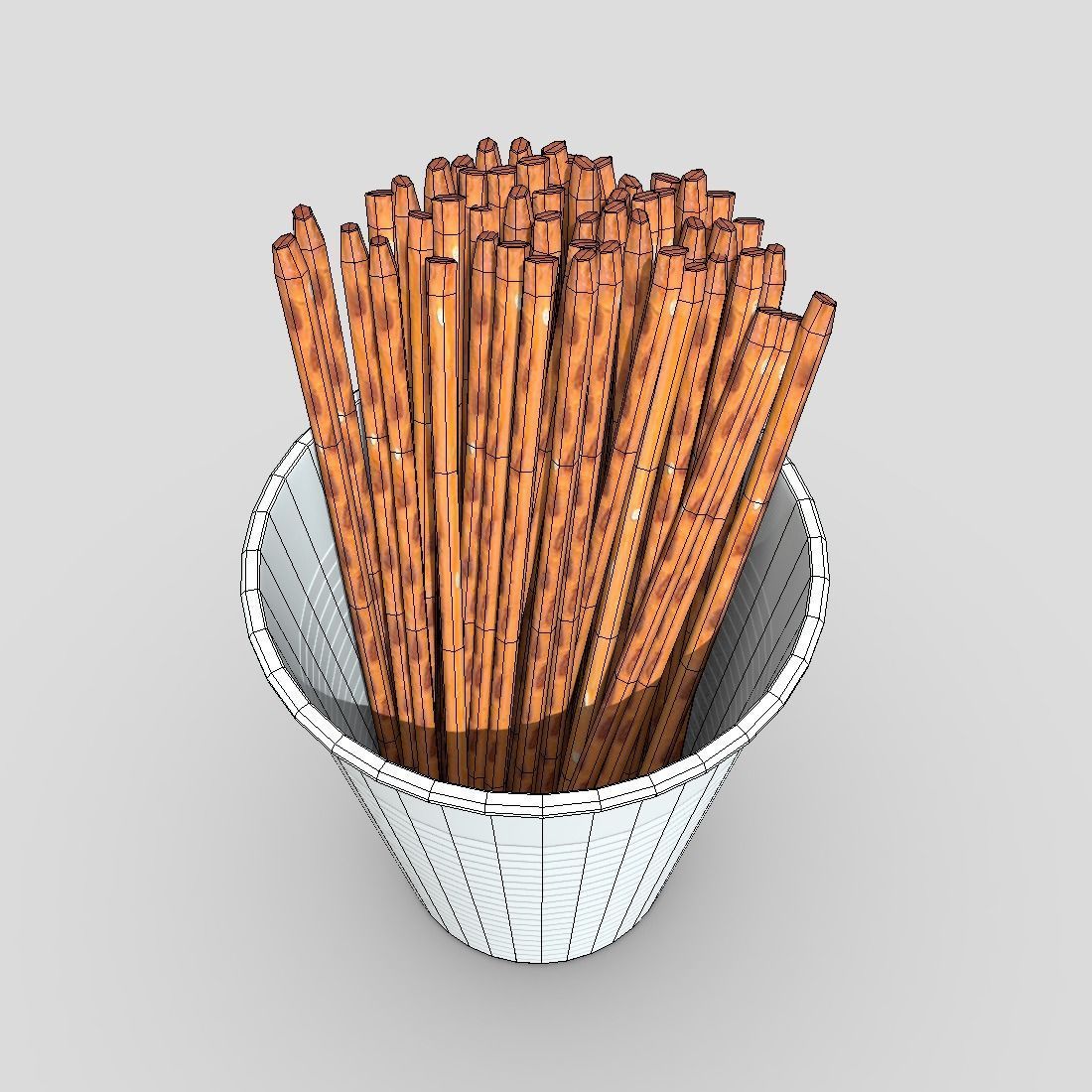 3D model Pretzel Sticks VR / AR / low-poly | CGTrader
