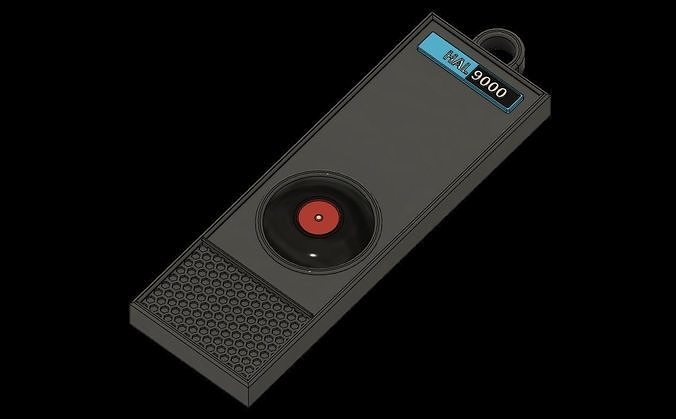 Hal 9000 Keychain free 3D model 3D printable | CGTrader