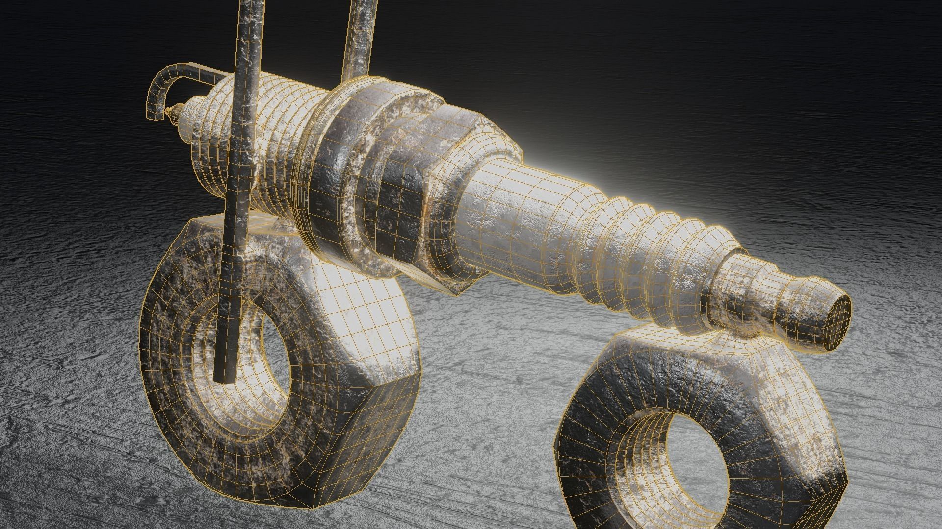 IgnitiBike Ignition plug art 3D model | CGTrader