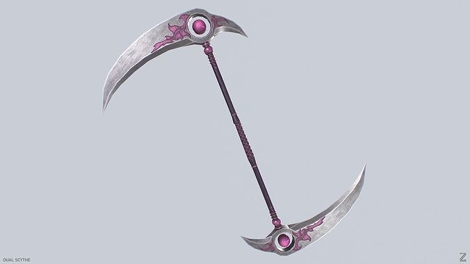 3D model Dual scythe VR / AR / low-poly | CGTrader