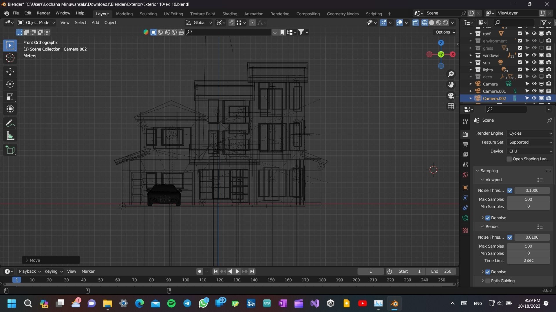 3D model Modern Luxury house Exterior 3D model with environment and a ...