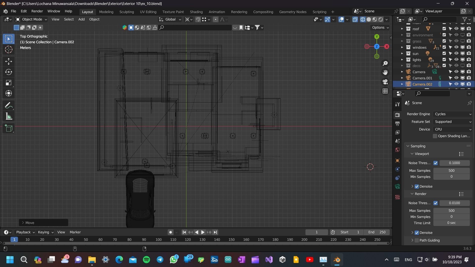 3D model Modern Luxury house Exterior 3D model with environment and a ...