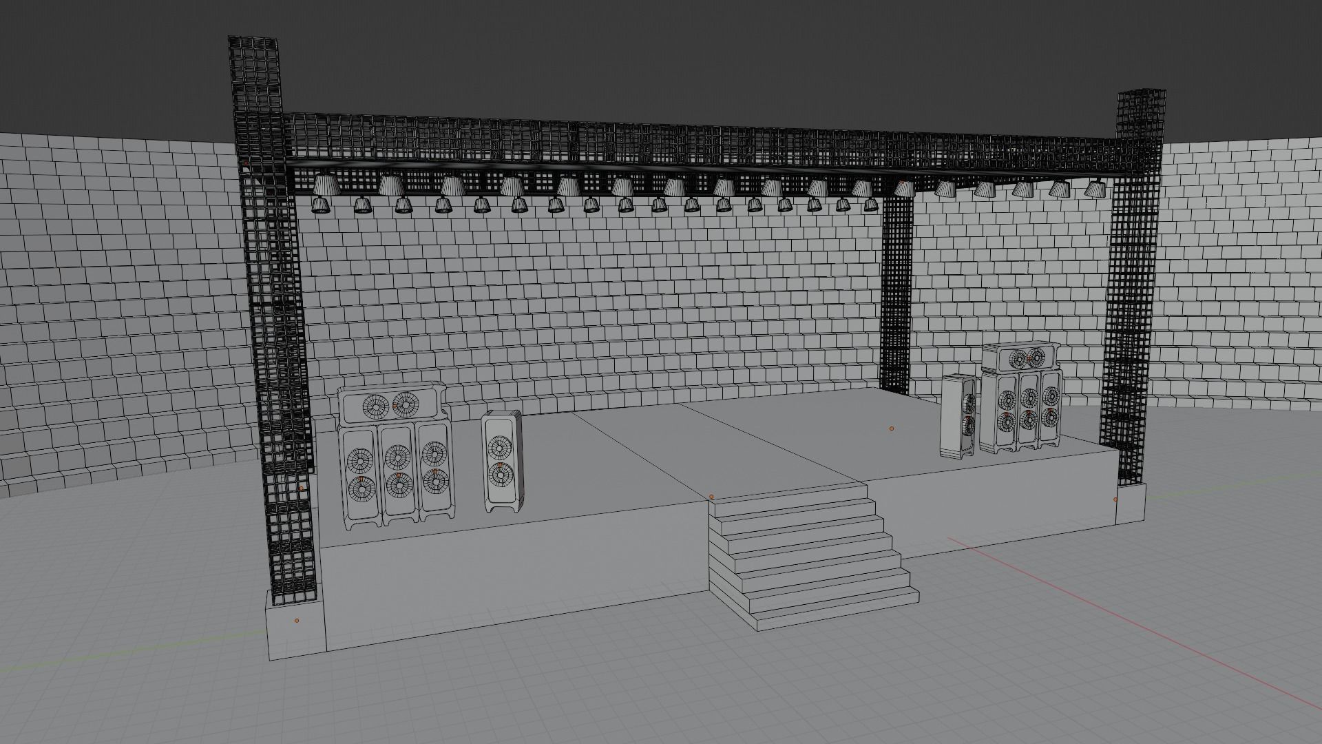 3D model Concert Stage Area VR / AR / low-poly | CGTrader