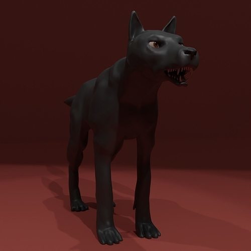 Dog Rig free 3D model rigged | CGTrader