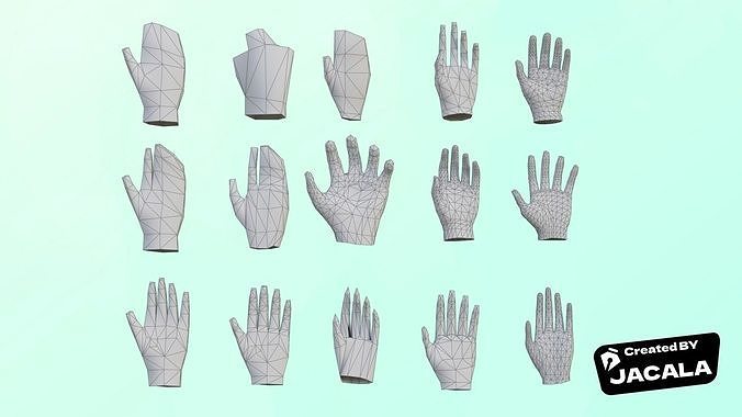 3D model Low Poly Hands VR / AR / low-poly | CGTrader