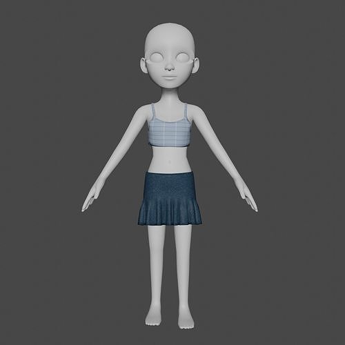 zepeto 3D model rigged | CGTrader