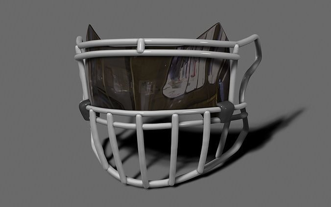SHOC Visor and Facemask III for NFL Riddell SPEEDFLEX Helmet 3D model ...