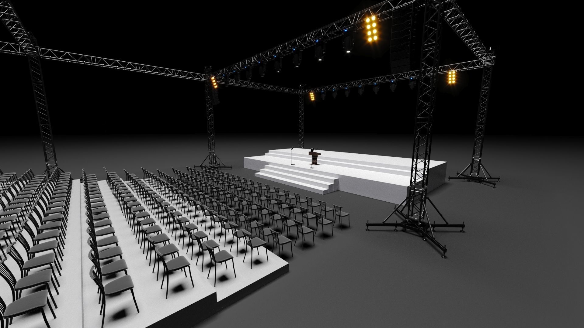 Event Stage Design 3D model | CGTrader