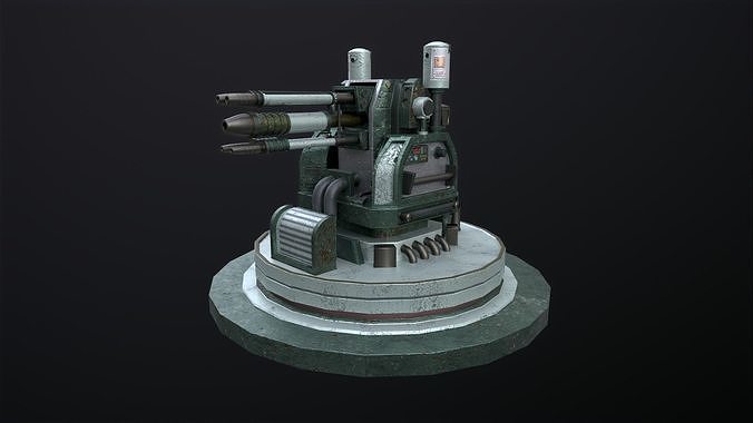 Machine Gun free VR / AR / low-poly 3D model | CGTrader