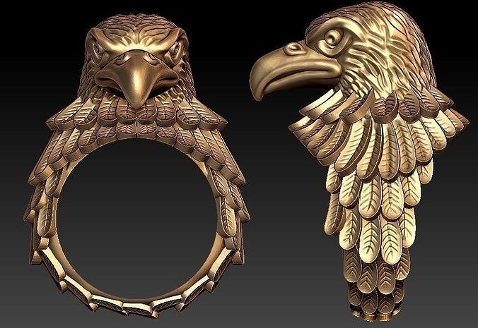 Eagle Ring 3D model 3D printable | CGTrader