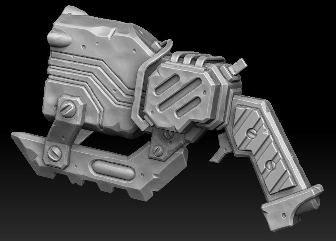 Fantasy pistols collection 3d print 3D model 3D printable | CGTrader