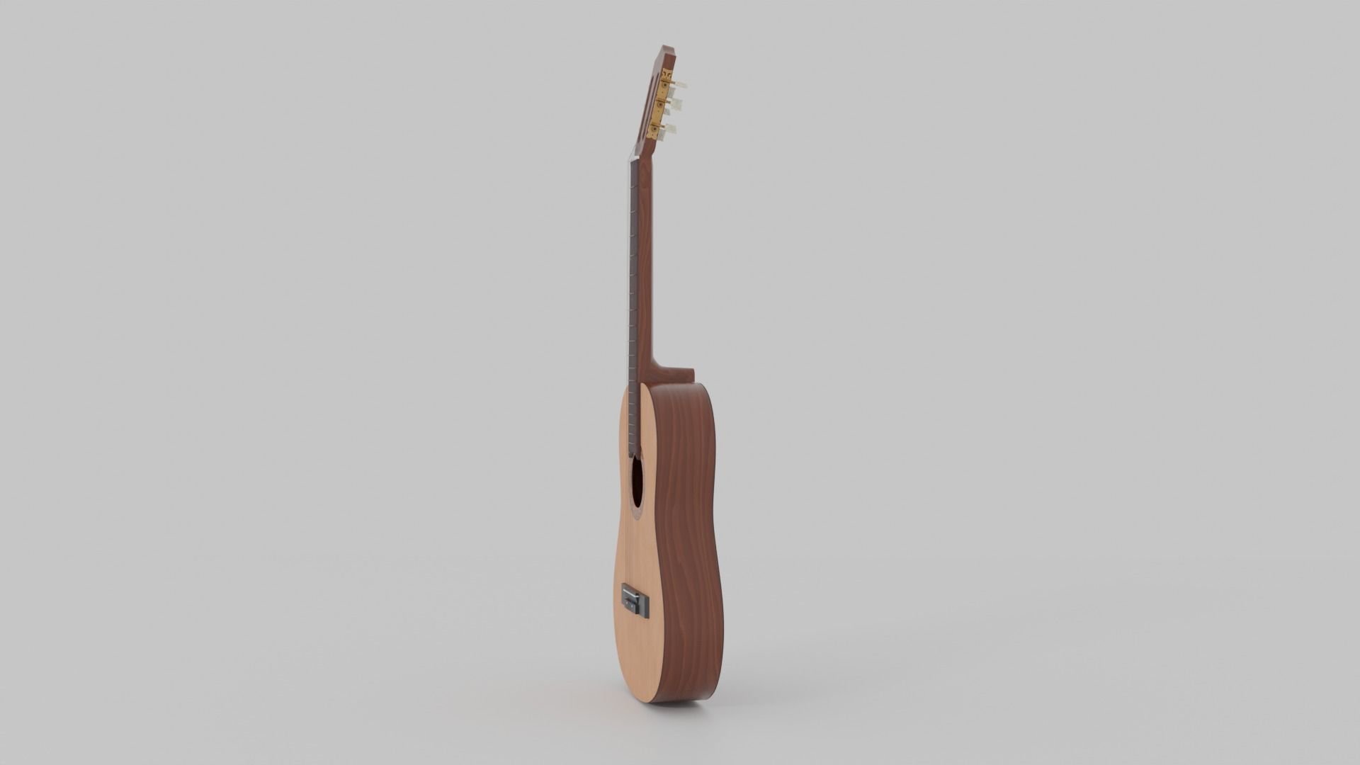 3D model Acoustic guitar Low-poly PBR 3D model VR / AR / low-poly ...