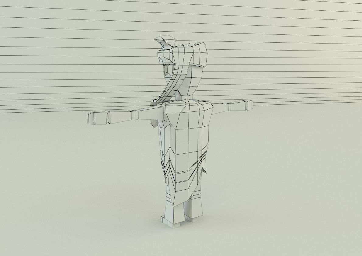 low polygon man 01 3D model | CGTrader