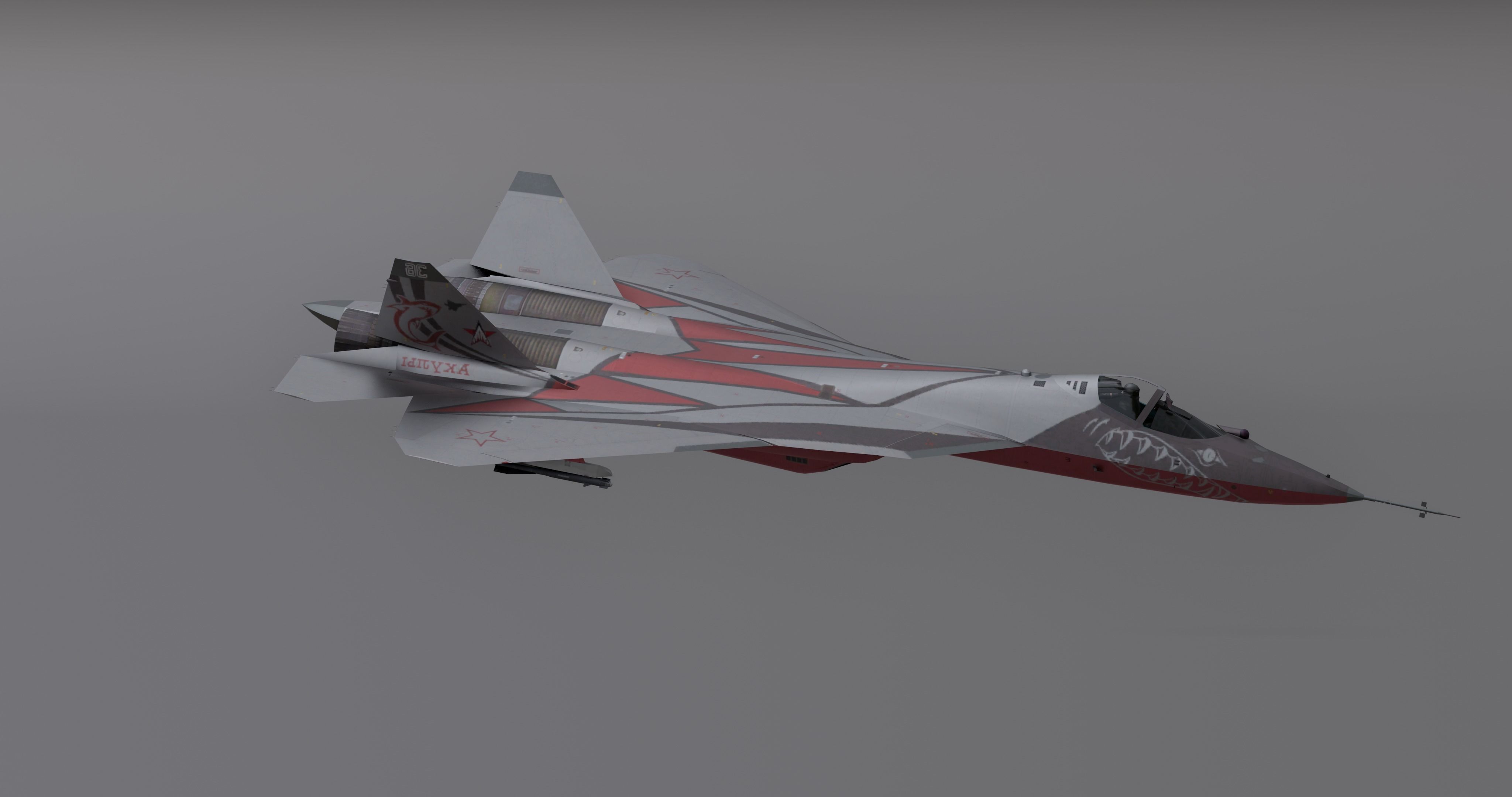 3D model PAC Fighter Jet - Blender VR / AR / low-poly | CGTrader