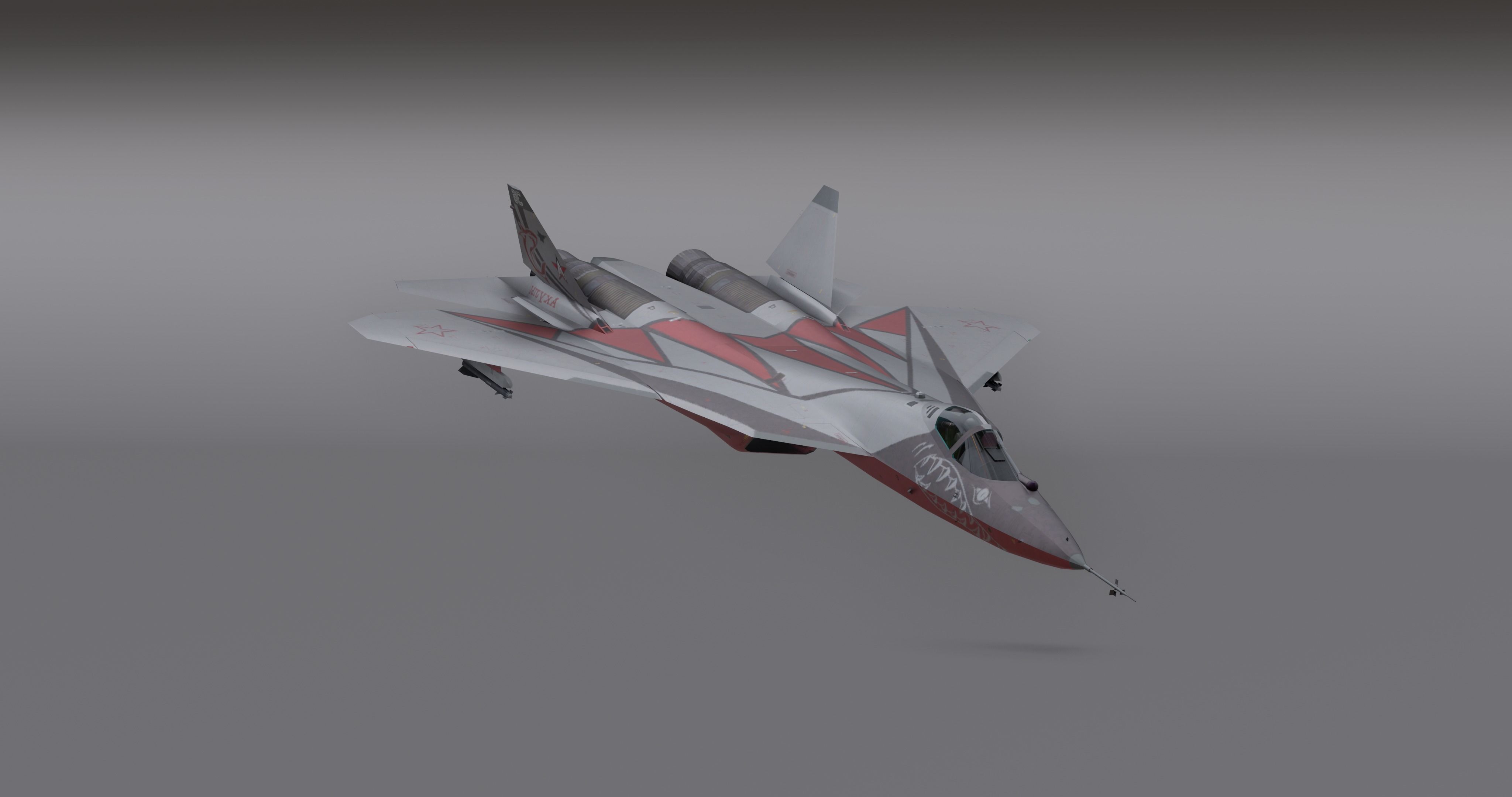 3D model PAC Fighter Jet - Blender VR / AR / low-poly | CGTrader