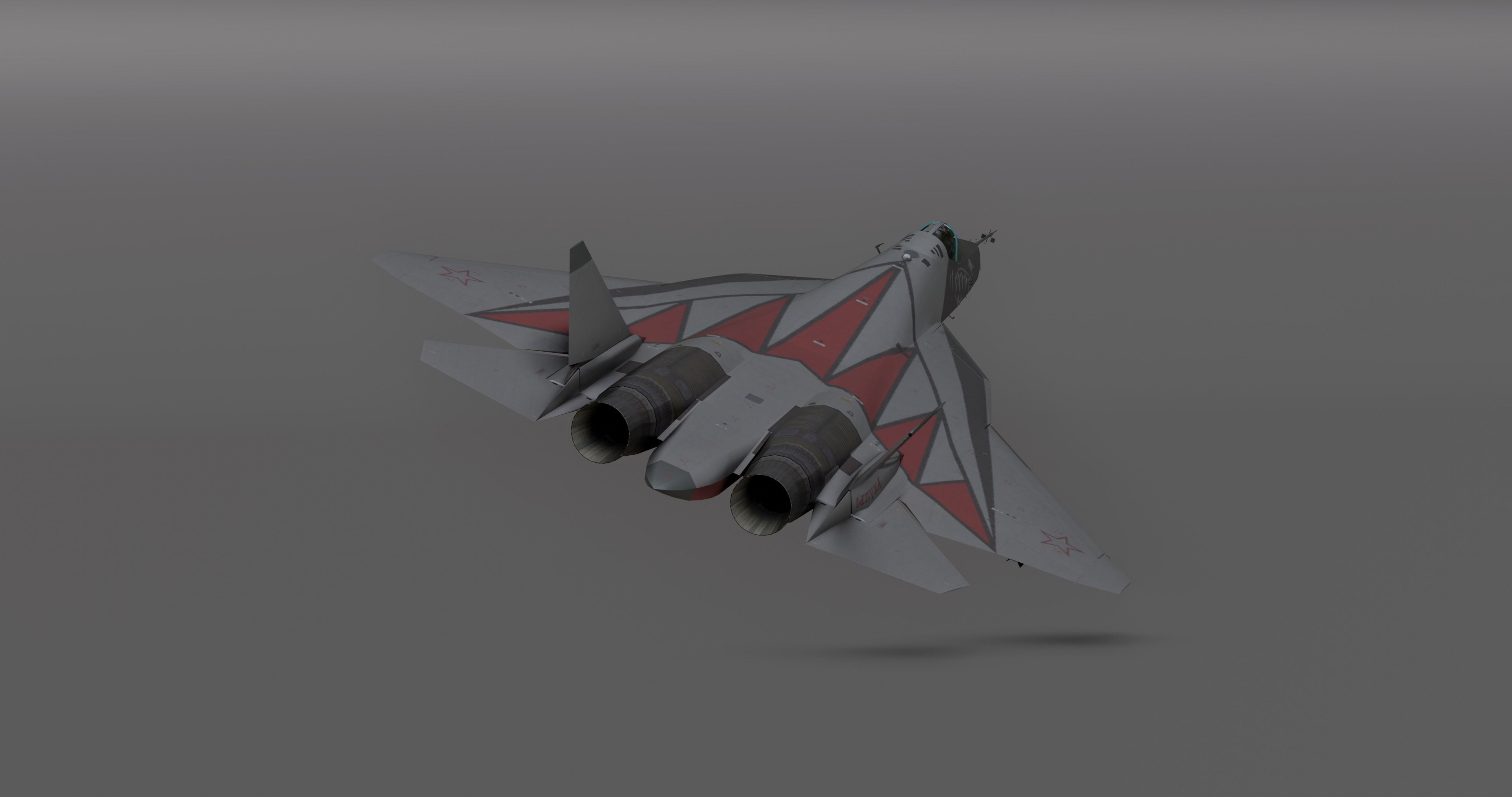 3D model PAC Fighter Jet - Blender VR / AR / low-poly | CGTrader