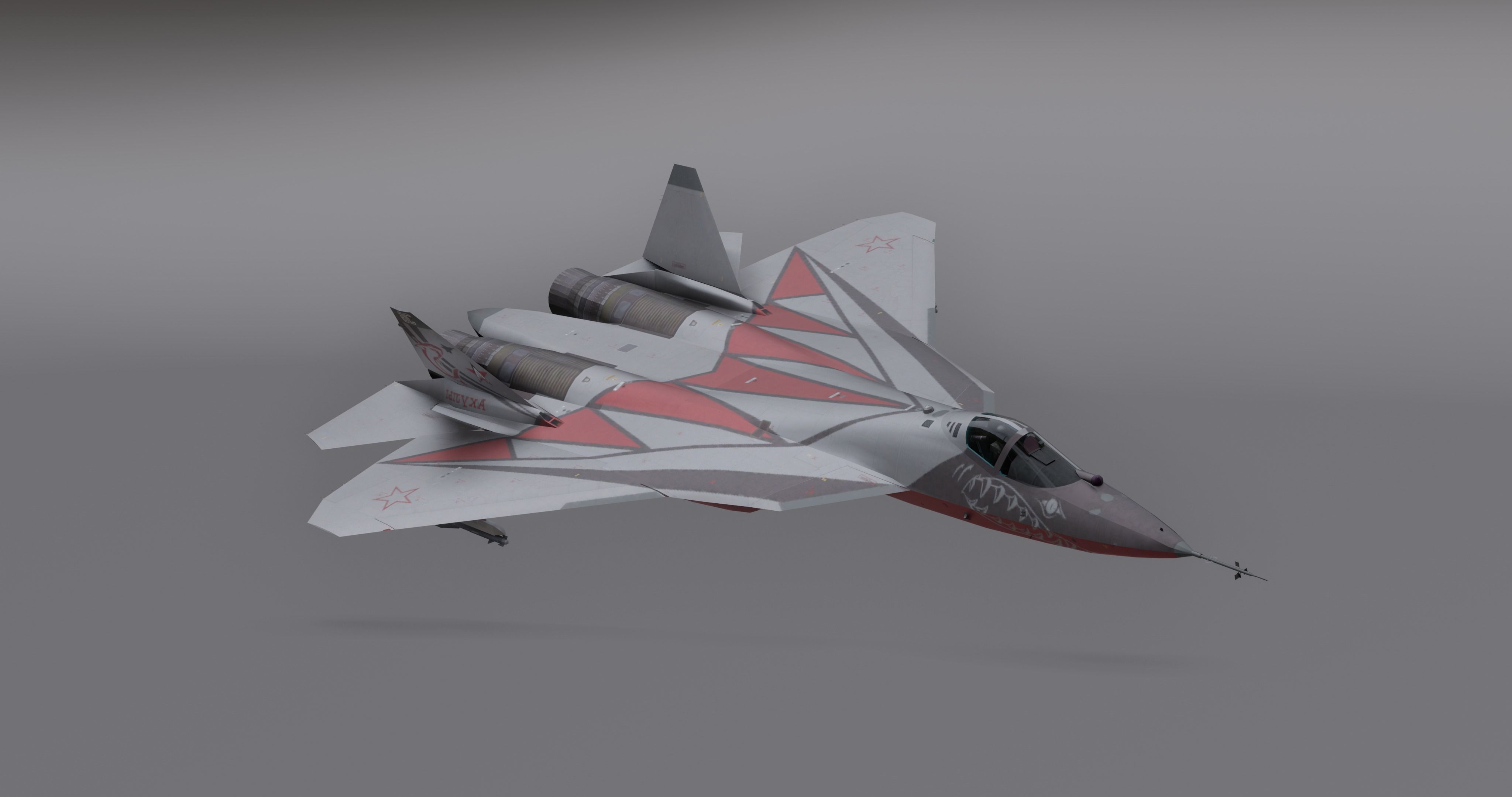 3D model PAC Fighter Jet - Blender VR / AR / low-poly | CGTrader