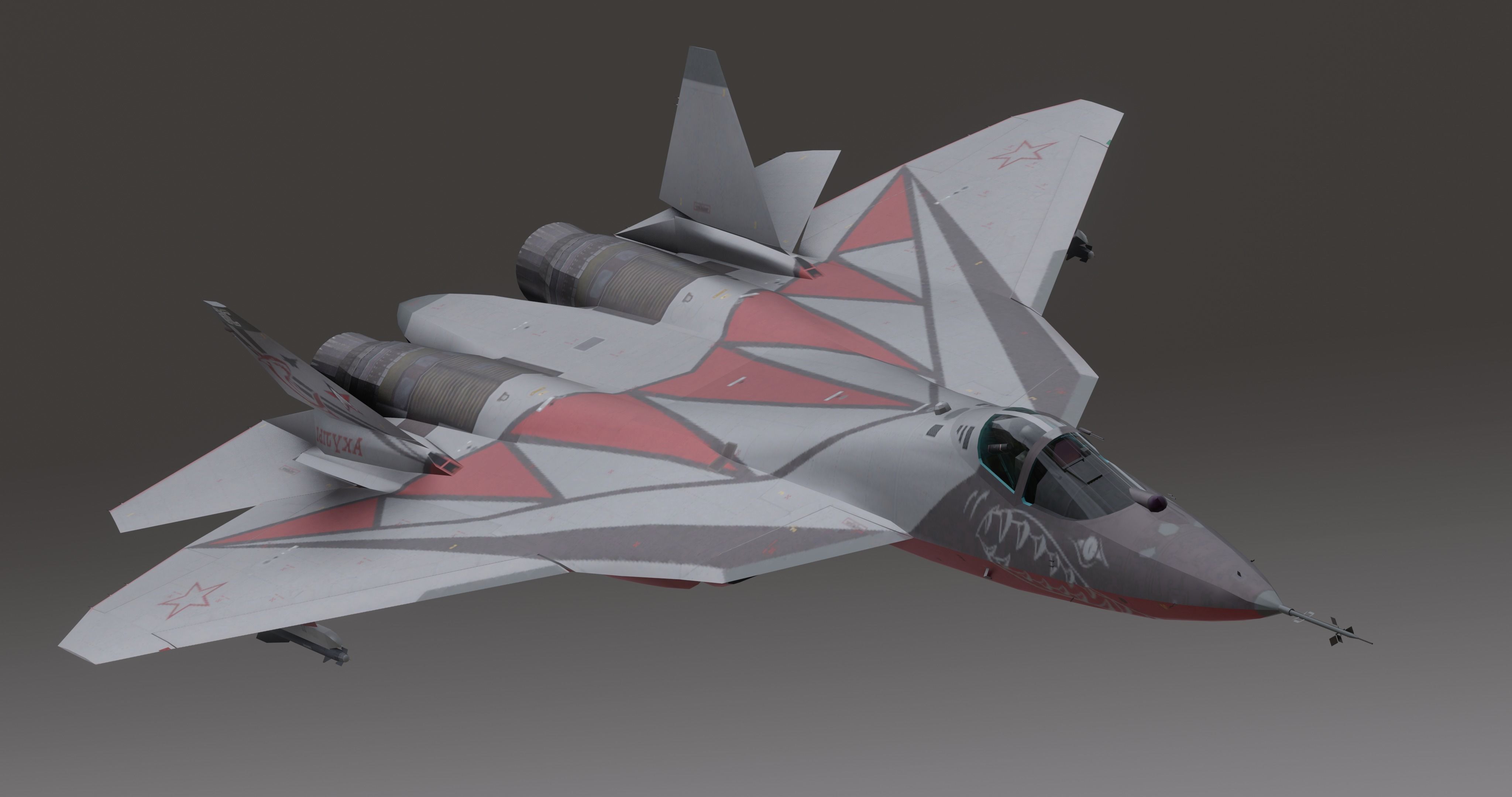 3D model PAC Fighter Jet - Blender VR / AR / low-poly | CGTrader