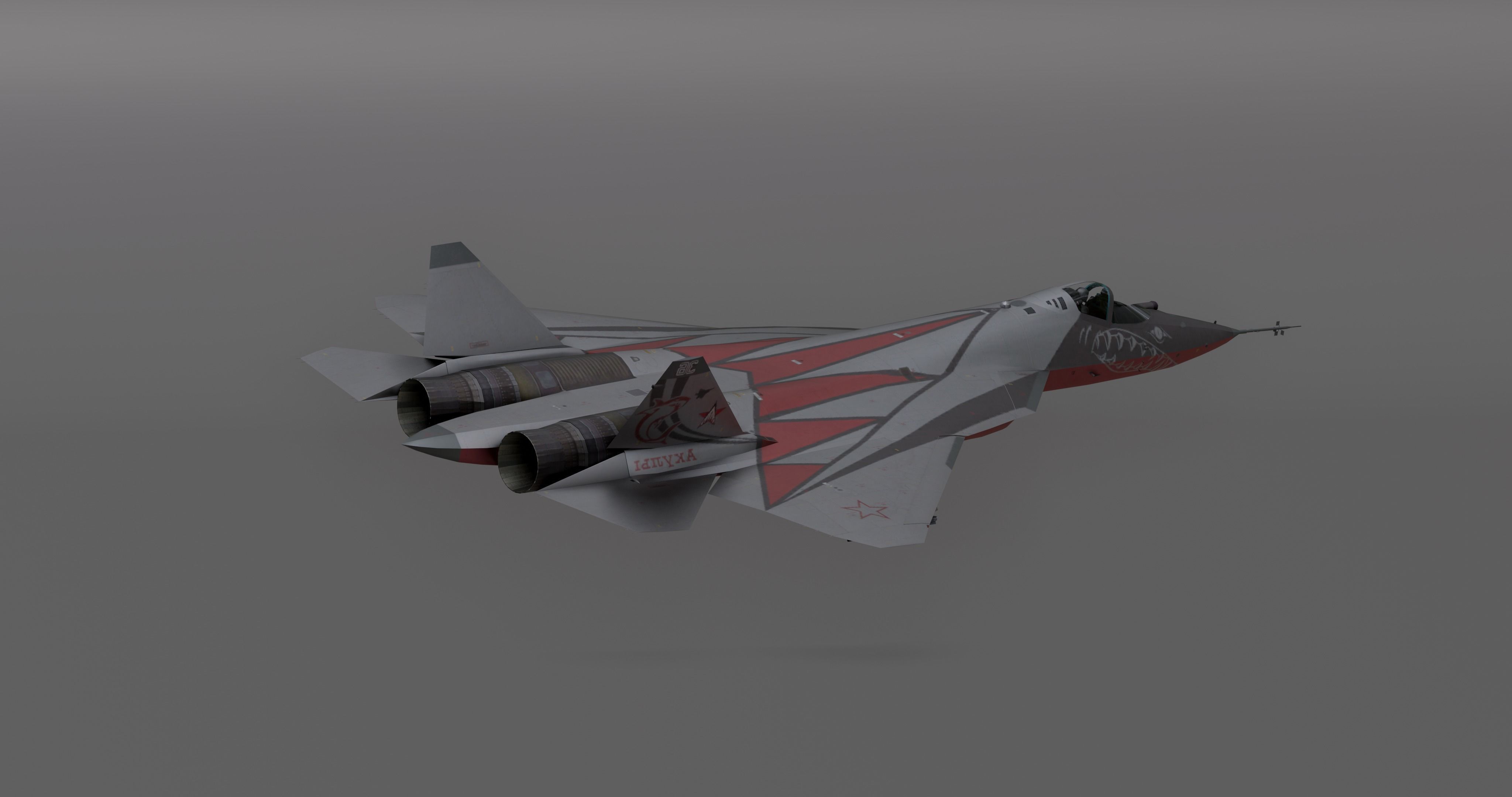 3D model PAC Fighter Jet - Blender VR / AR / low-poly | CGTrader