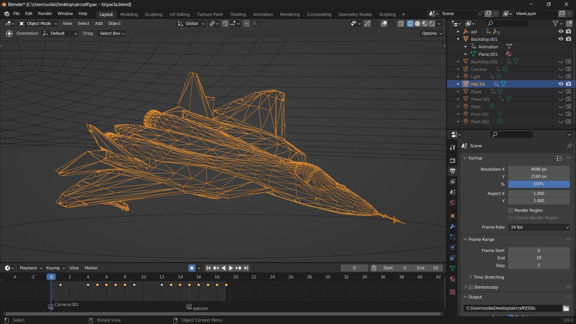 3D model PAC Fighter Jet - Blender VR / AR / low-poly | CGTrader