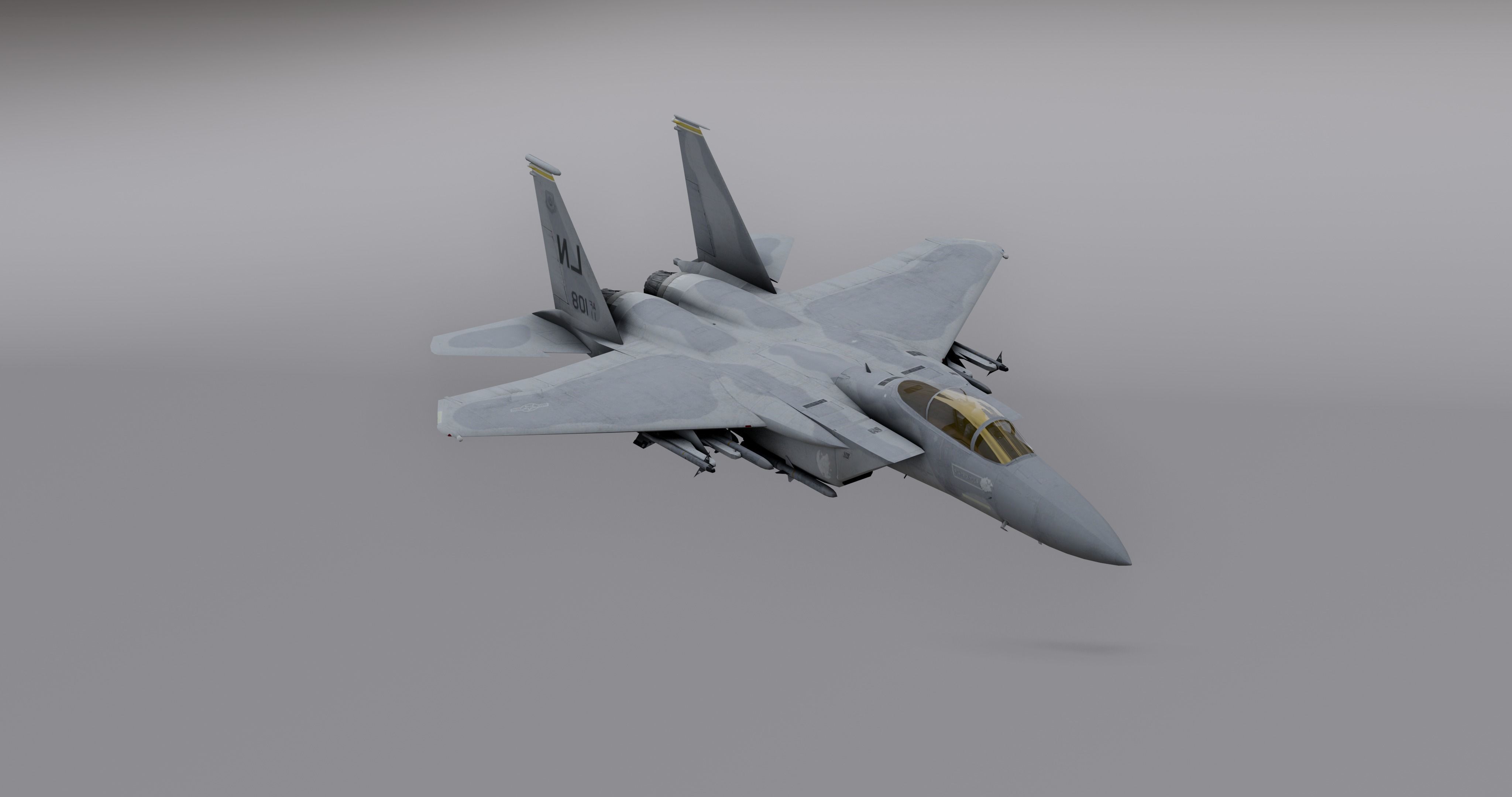 3D model F 15 C- Fighter Jet VR / AR / low-poly | CGTrader