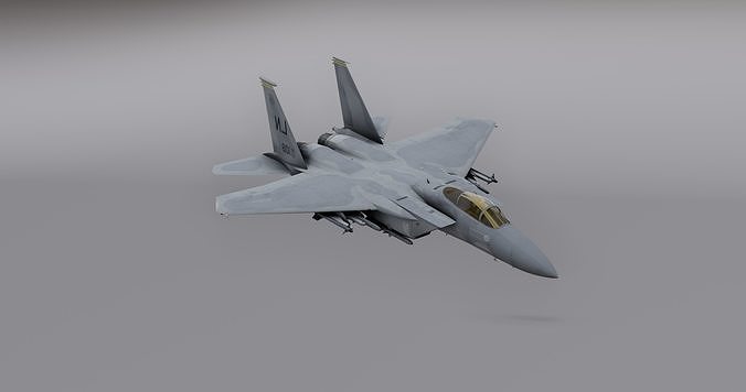 3D model F 15 C- Fighter Jet VR / AR / low-poly | CGTrader