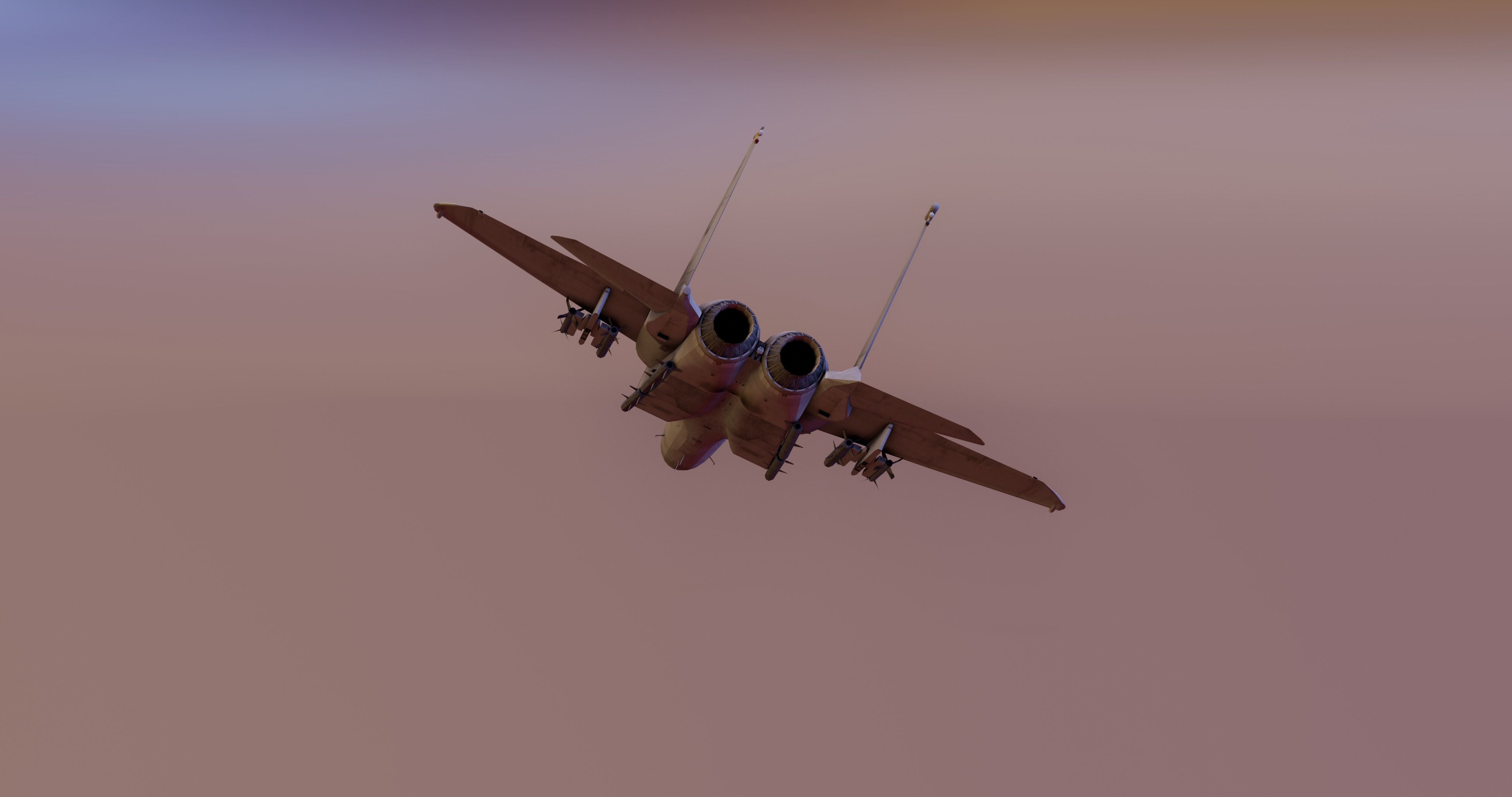 3D model F 15 C- Fighter Jet VR / AR / low-poly | CGTrader