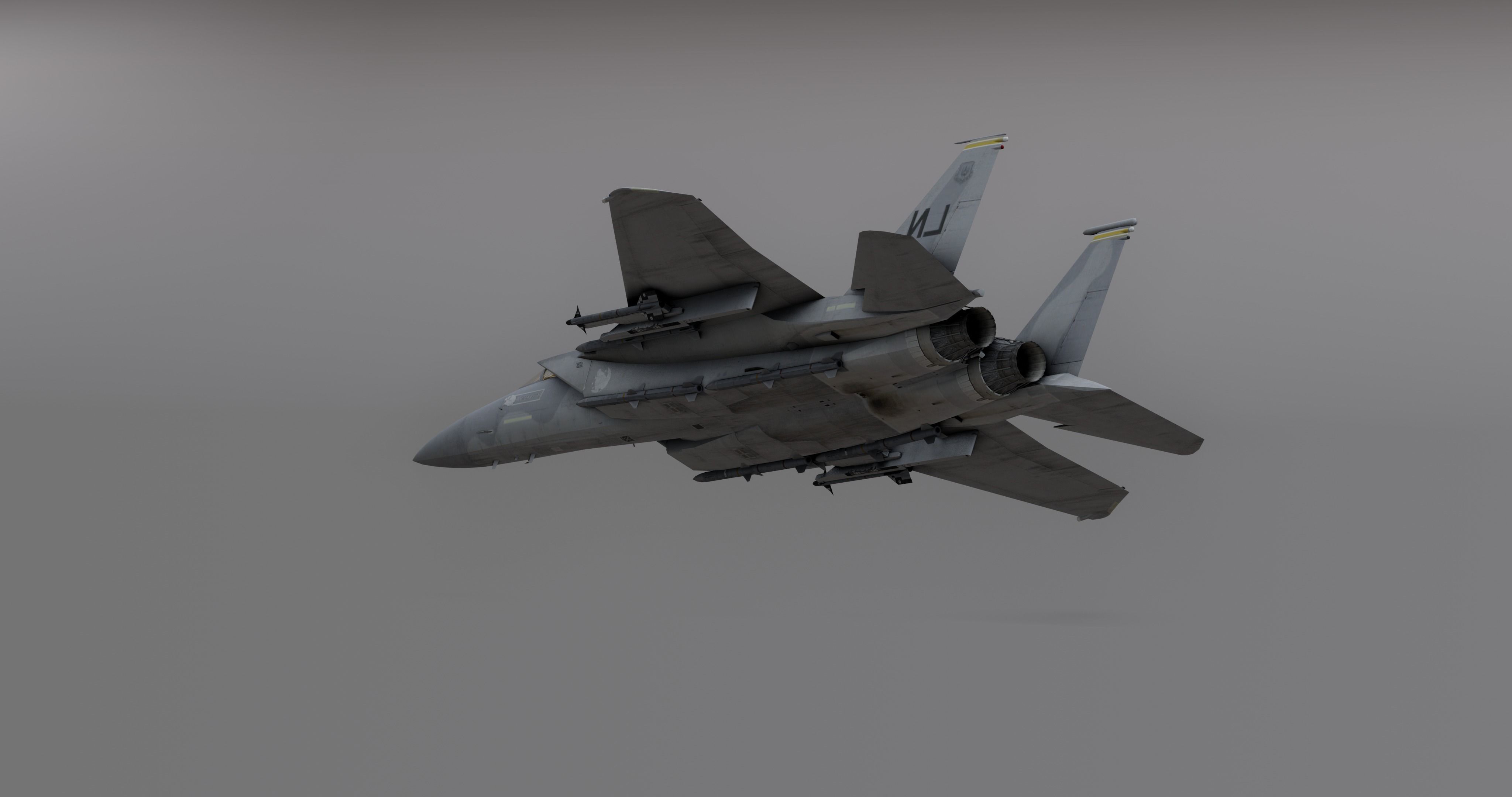 3D model F 15 C- Fighter Jet VR / AR / low-poly | CGTrader