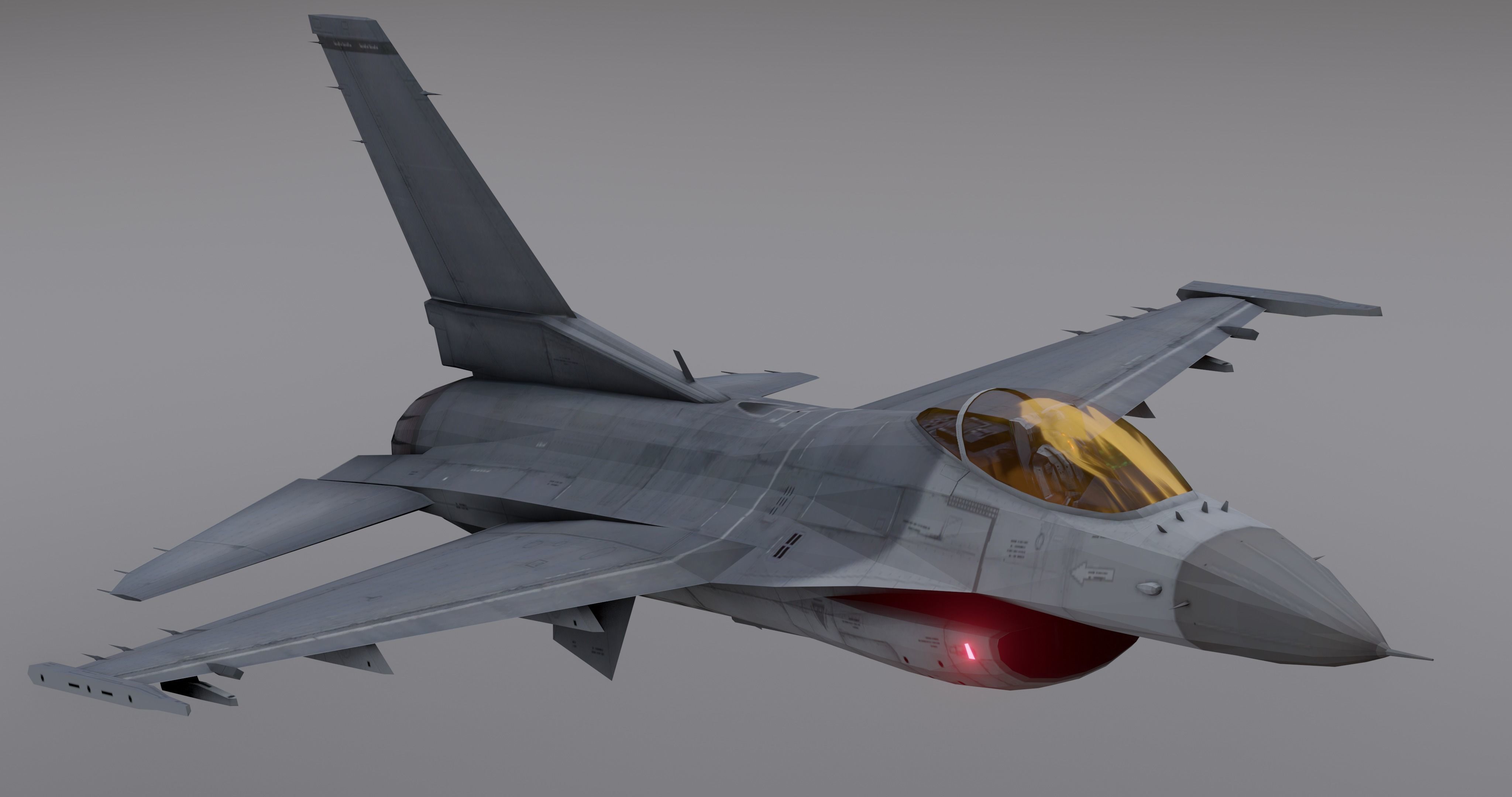 3D model F16 - Falcon Fighter Jet VR / AR / low-poly | CGTrader