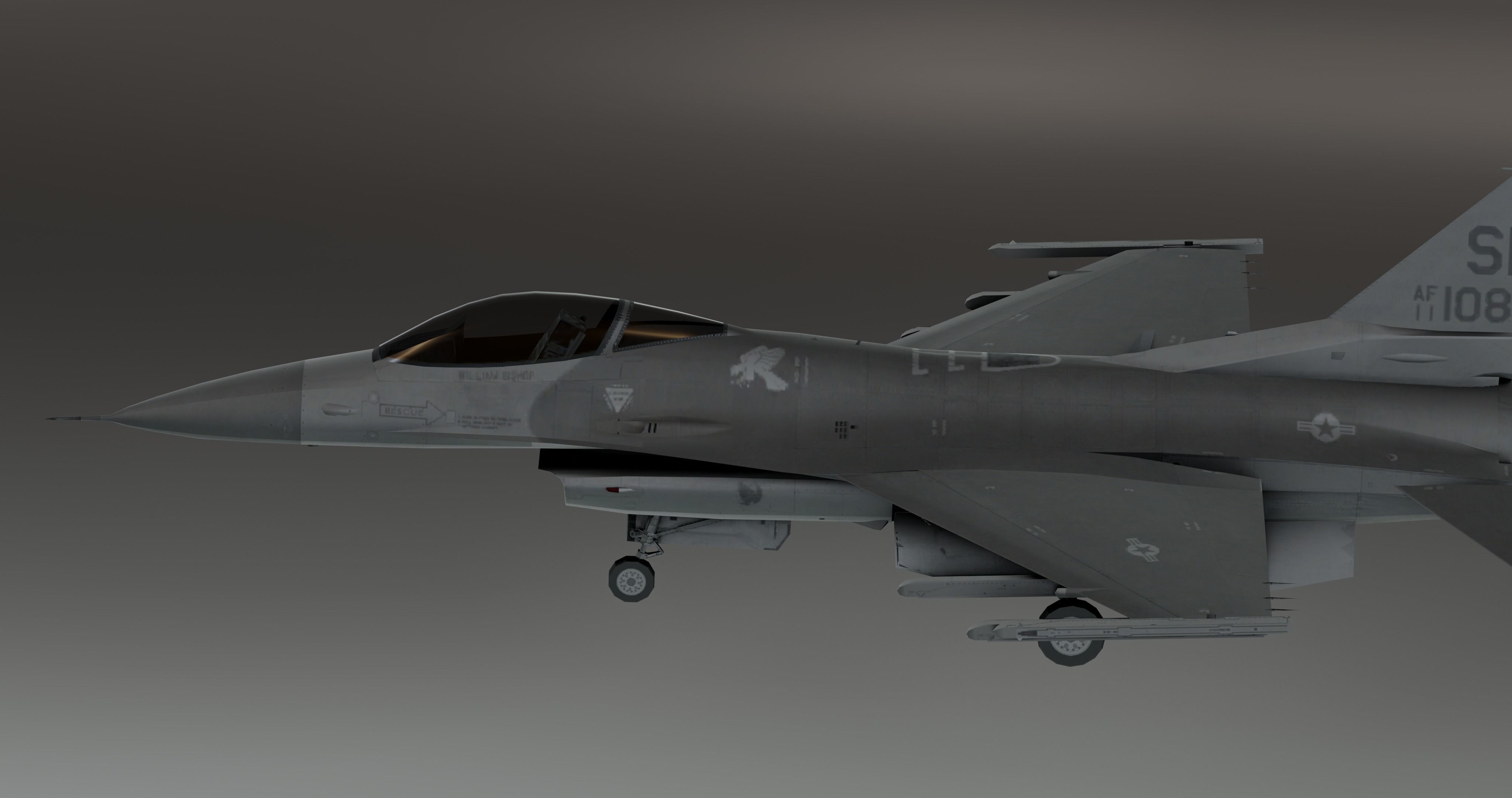 3D model F16 - Original Fighter Jet VR / AR / low-poly | CGTrader