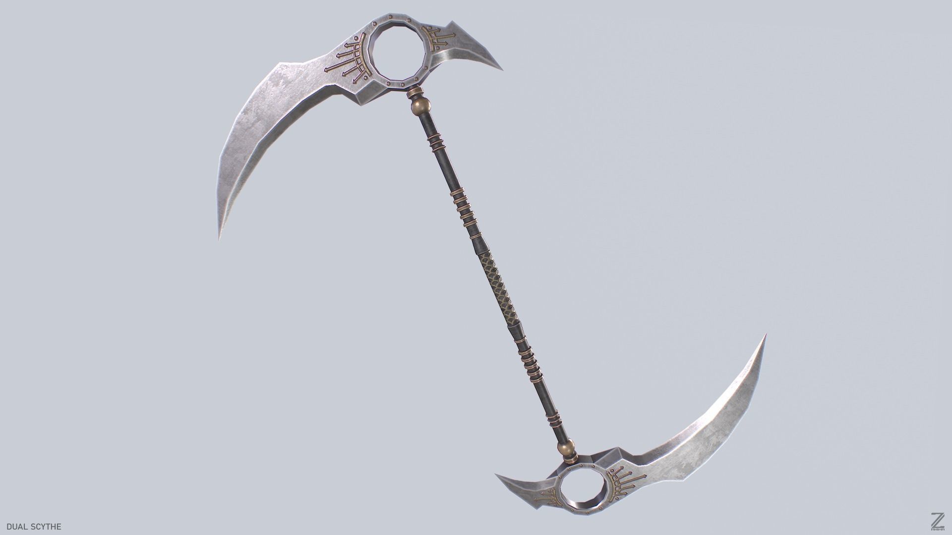 3D model Dual scythe VR / AR / low-poly | CGTrader