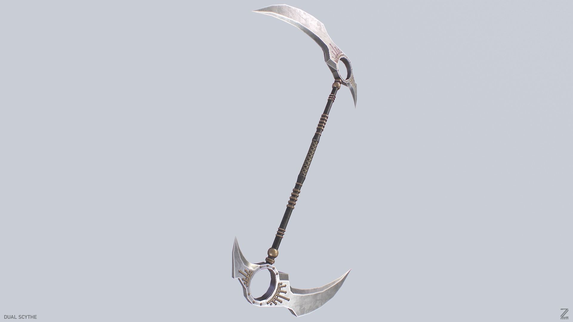 3D model Dual scythe VR / AR / low-poly | CGTrader