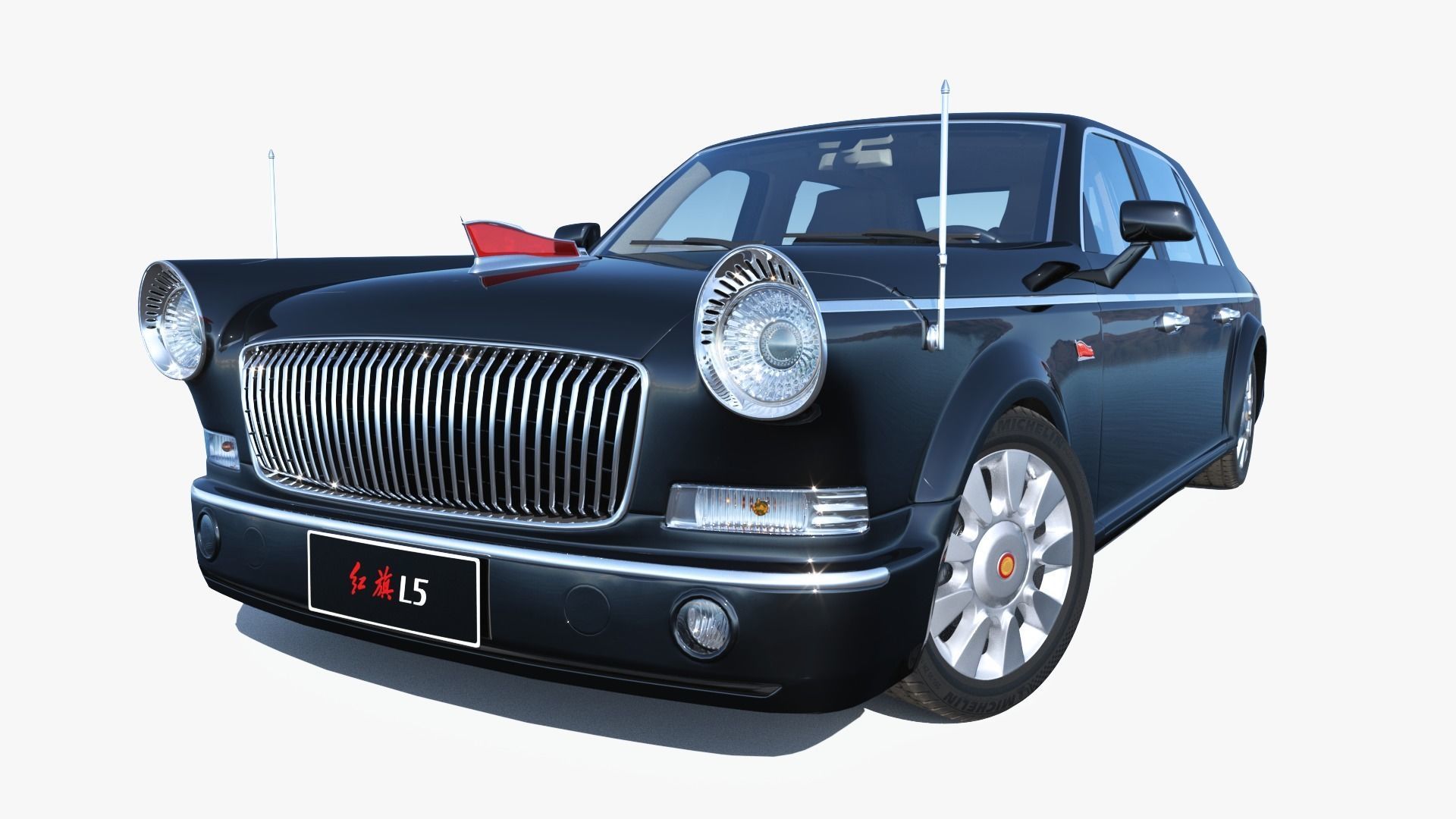 3D model FAW Hongqi L5 2014 with interior VR / AR / low-poly | CGTrader