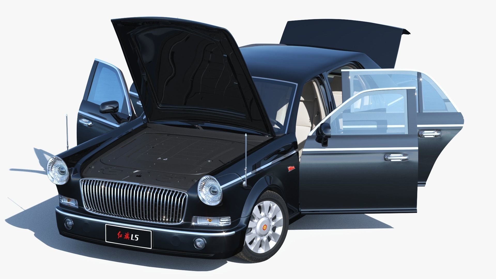 3D model FAW Hongqi L5 2014 with interior VR / AR / low-poly | CGTrader