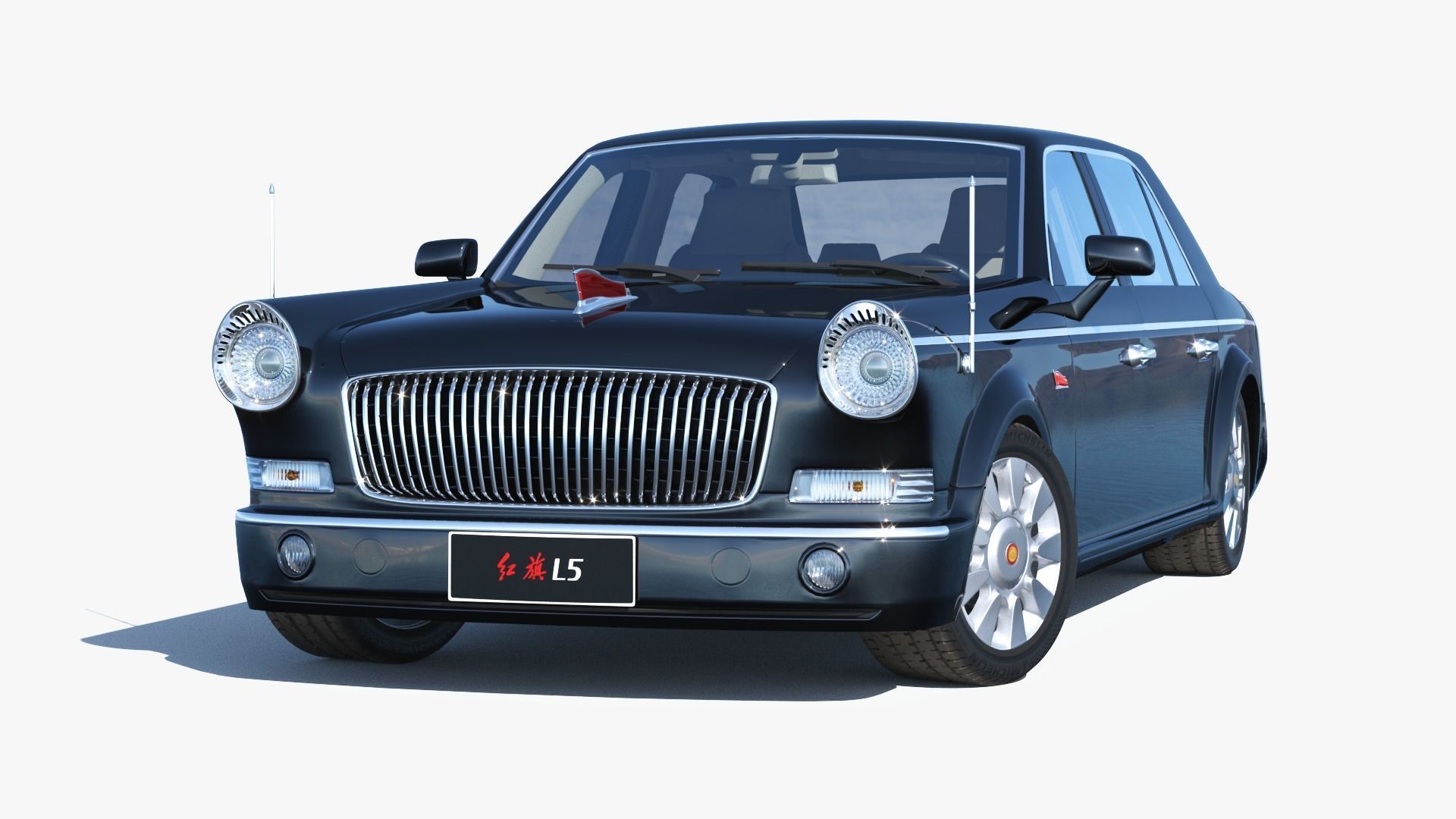 3D model FAW Hongqi L5 2014 with interior VR / AR / low-poly | CGTrader