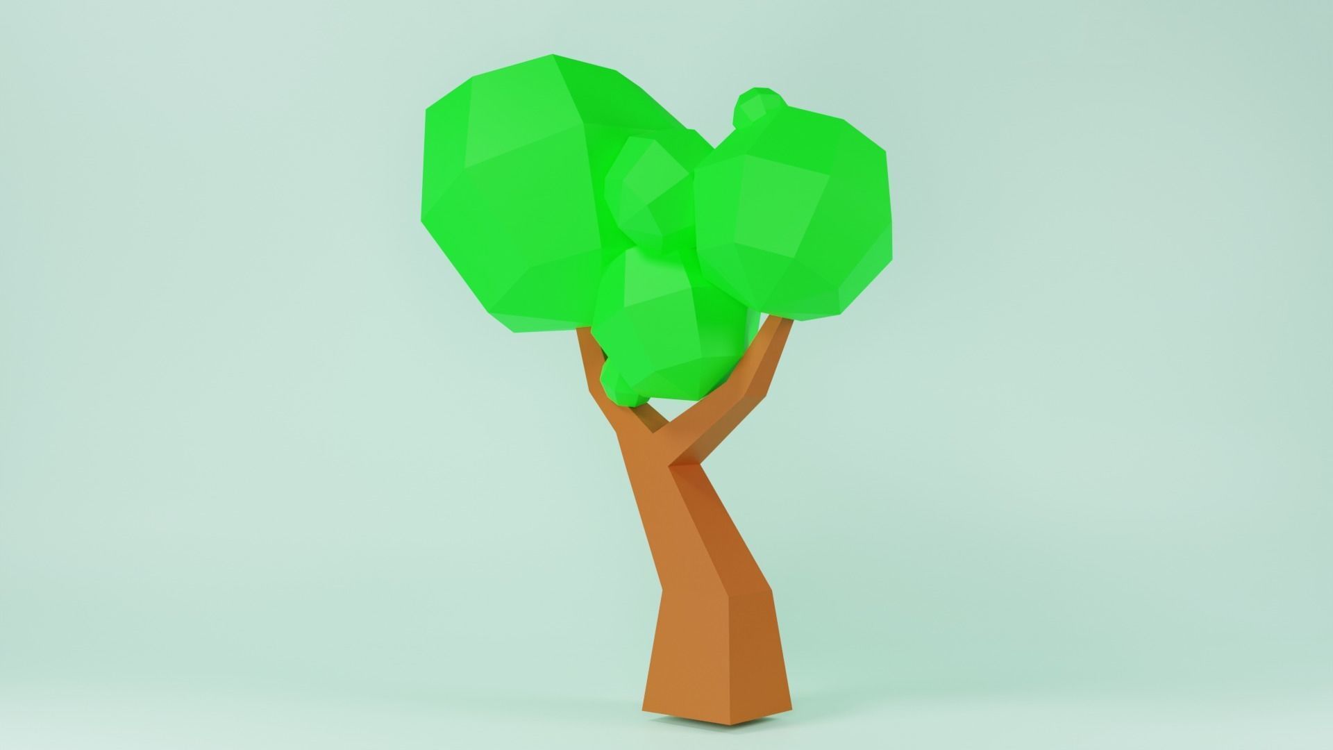 Low Poly Tree 3D Model - Game Ready free VR / AR / low-poly 3D model ...
