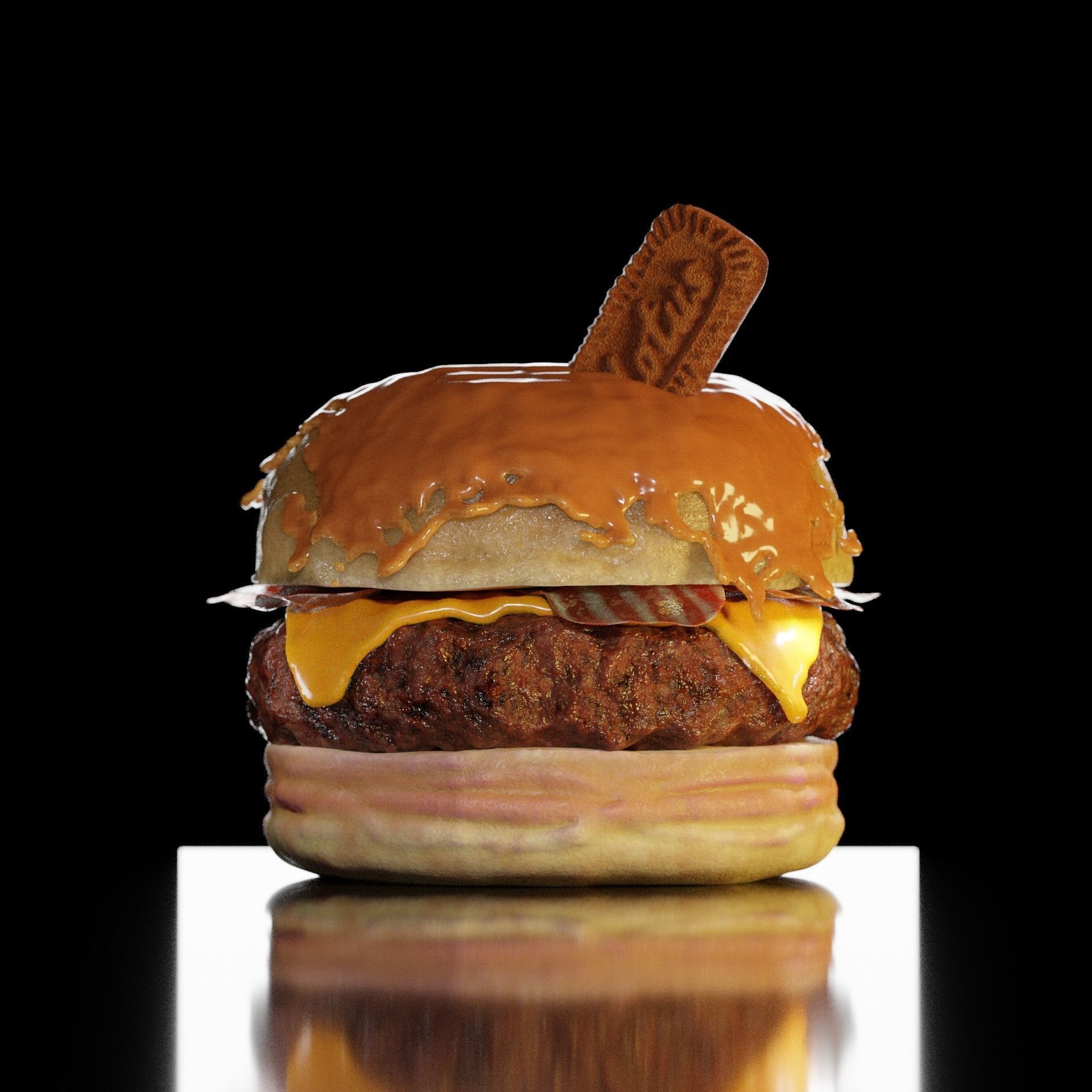 Burger Lotus 3D model | CGTrader